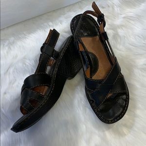Born | Shoes | Born Leather Sandal With A Heel | Poshmark